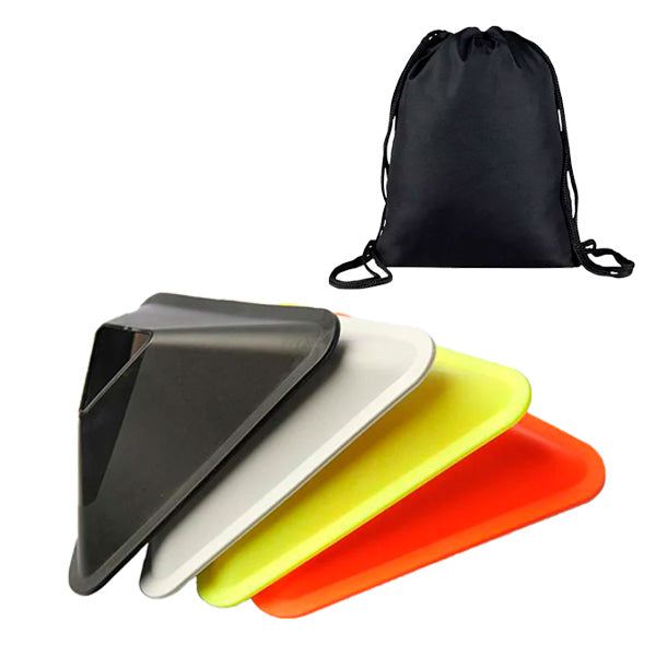 50x Cono duro Triangular Agilidad Surtido con morral – Inaltum Fitness